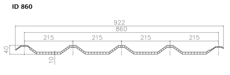 Atap UPVC Alderon ID 860 - Indo Bangunan